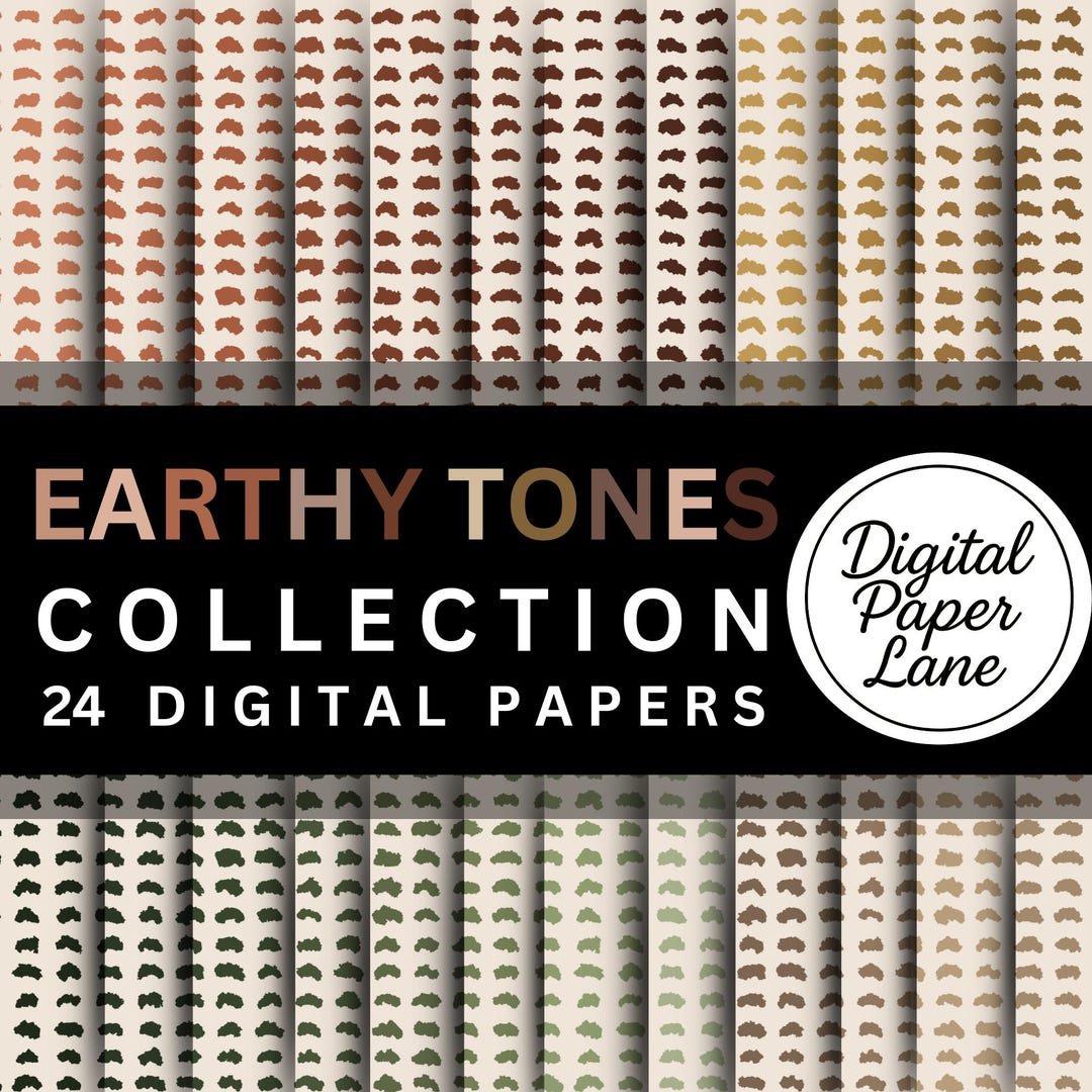 Boho Wanderer Sand Dots Pattern Digital Paper- 24 Seamless Patterns ...