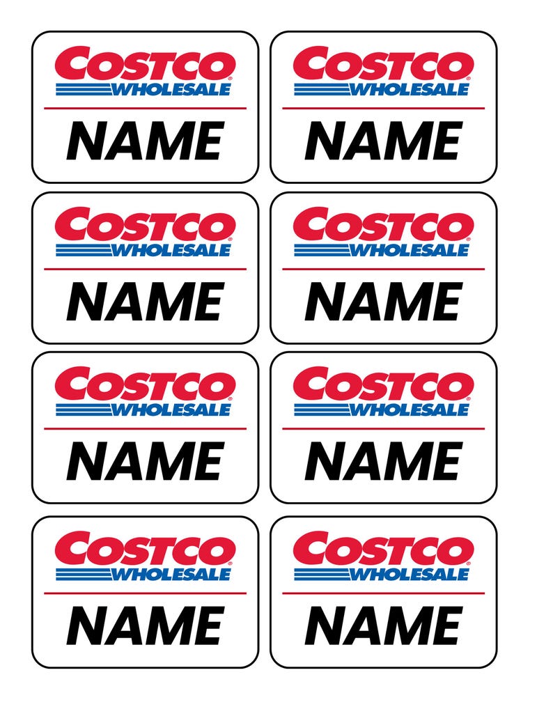 Costco Party Name Tags, Costco Editable Name Tags, Costco Birthday ...