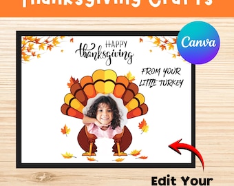 Thanksgiving Crafts for Kids, Thanksgiving Footprint Art Handprint ...