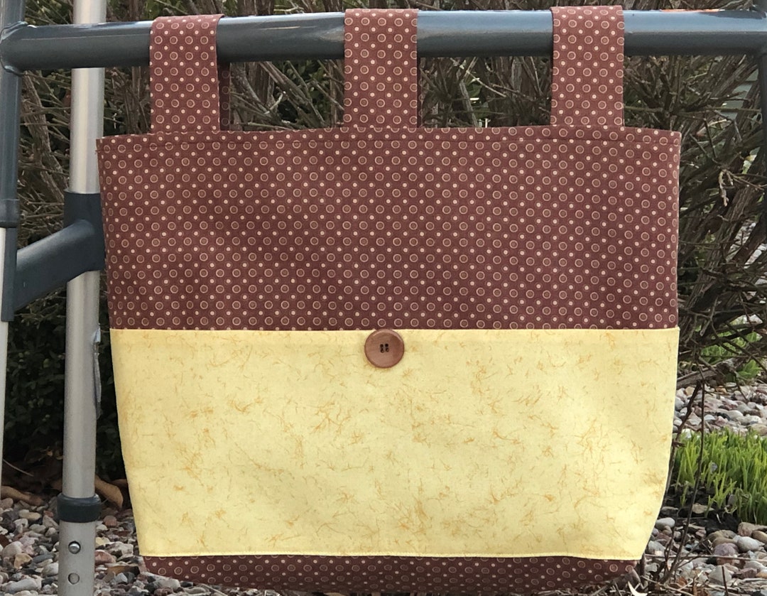 Woman's Walker Caddy, Ready to Ship, Walker Tote Bag Purse With Pockets ...