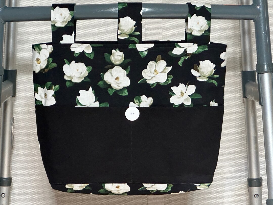 Woman's Walker Caddy With Lilies, Ready to Ship, Walker Tote Bag Purse ...