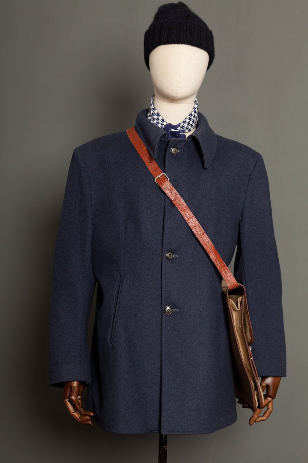 70's French Post Worker Coat XL - Etsy