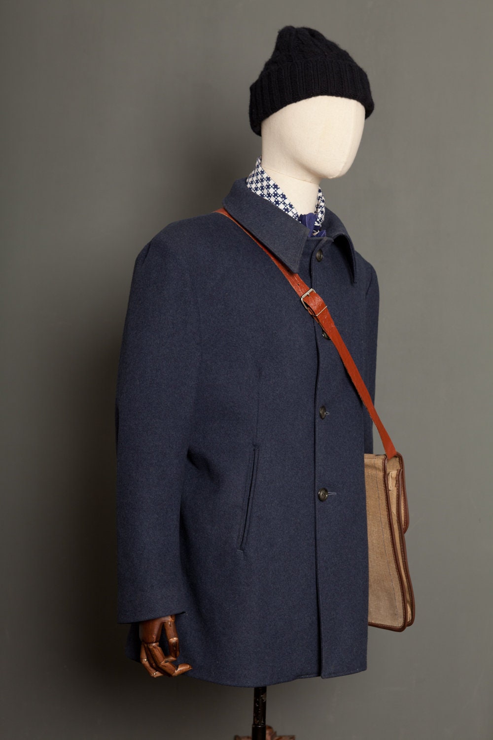 70's French Post Worker Coat XL - Etsy