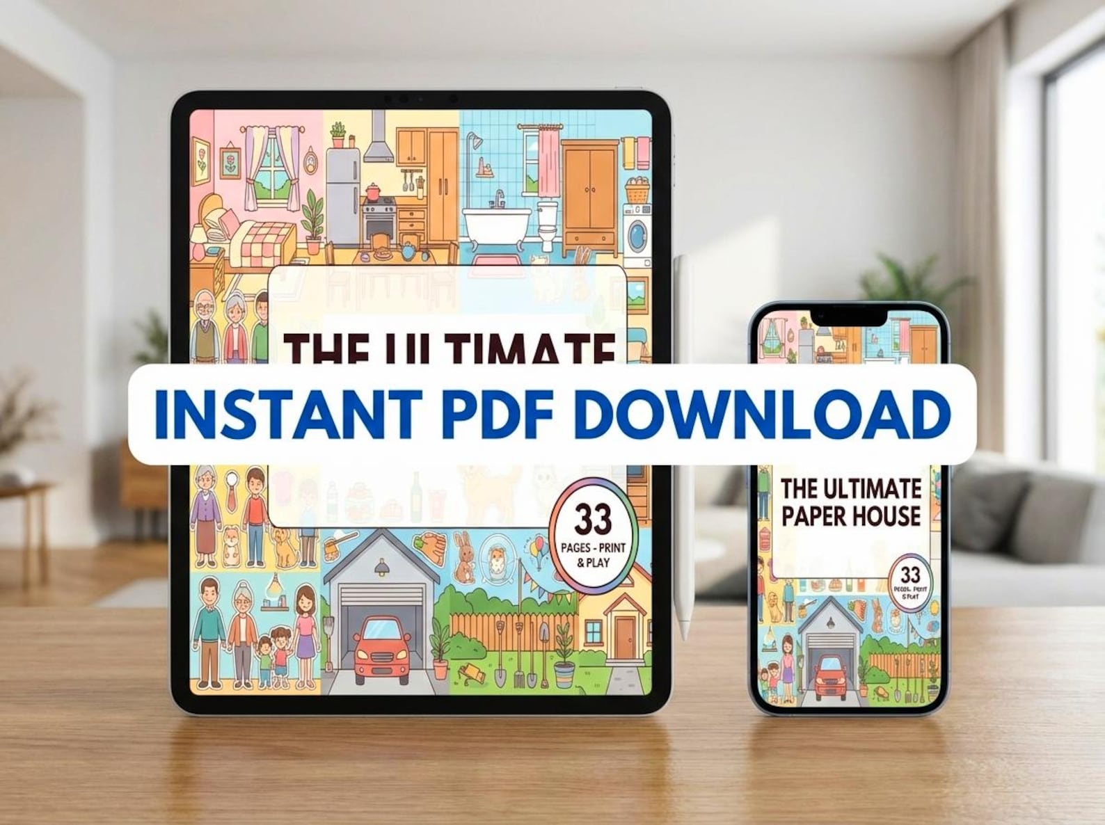 Ultimate Paper Doll House Quiet Book PDF | Toca Boca Style Mega Bundle ...