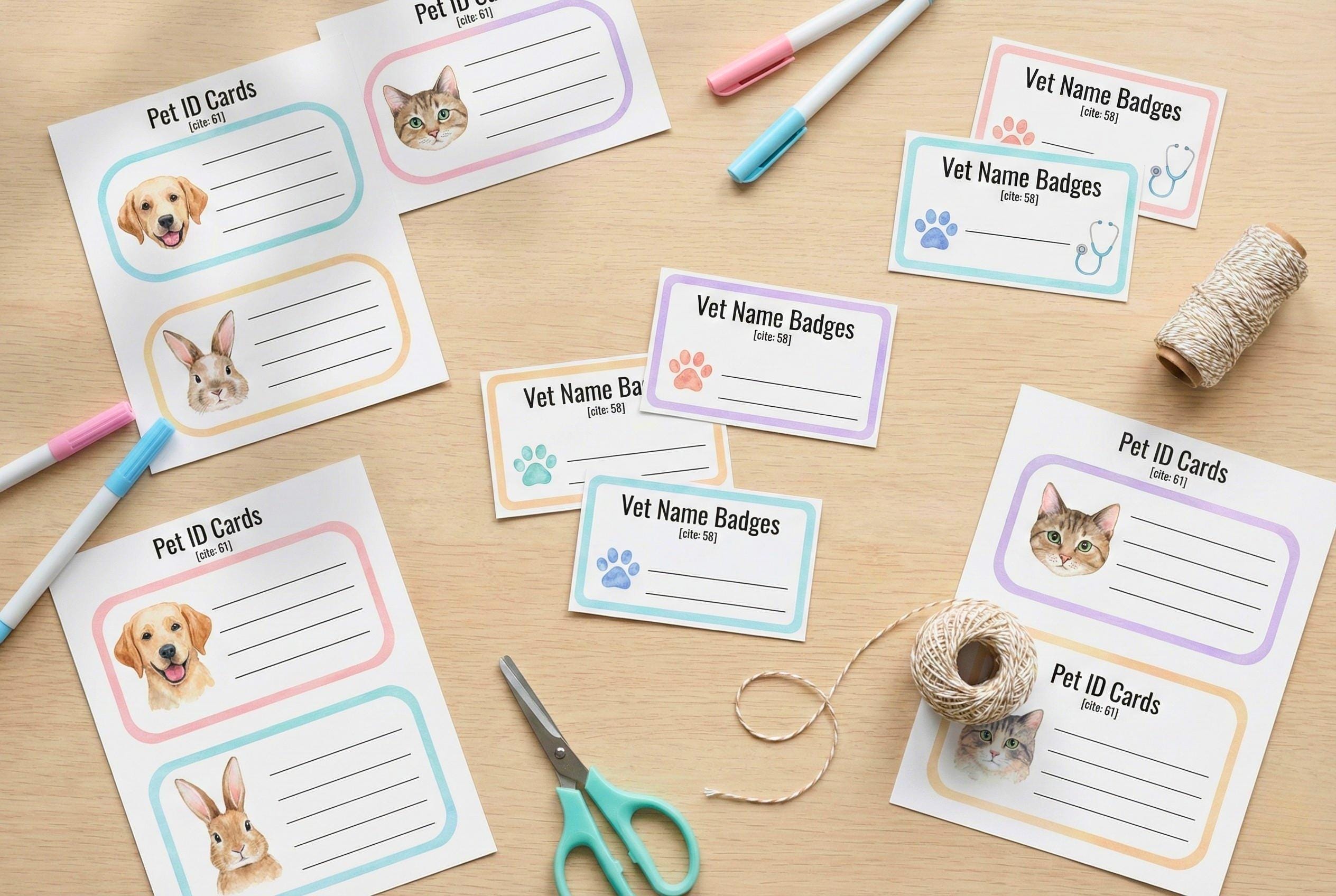 Vet Clinic Dramatic Play Kit | Printable Veterinary Clinic Set ...