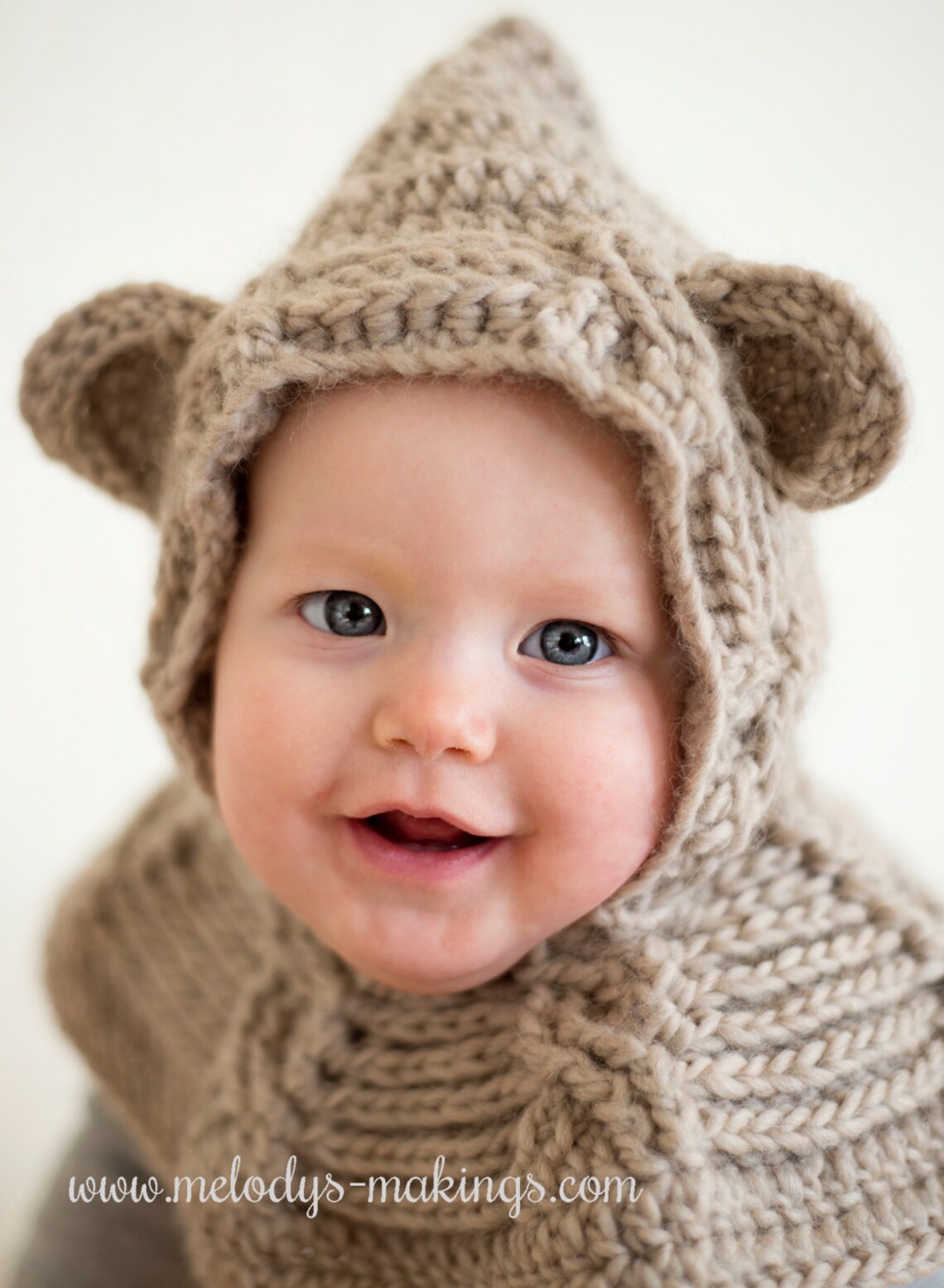 Bear Hooded Scarf Crochet Pattern - Bear Hooded Cowl Crochet Pattern ...