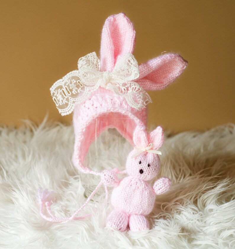 Bunny Hat Knitting Pattern Baby Bonnet Knit Pattern Bunny - Etsy
