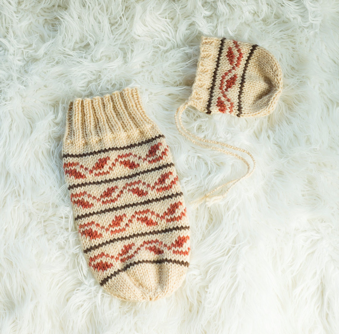 Knit Baby Cocoon Pattern - Knit Baby Sleep Sack Pattern - Knit Baby ...