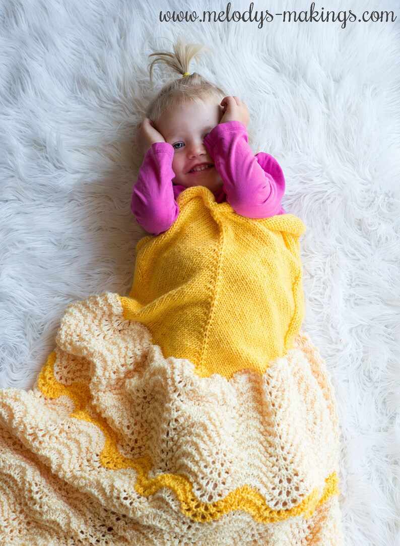 Knit Princess Dress Blanket Pattern Dress Blanket Pattern | Etsy