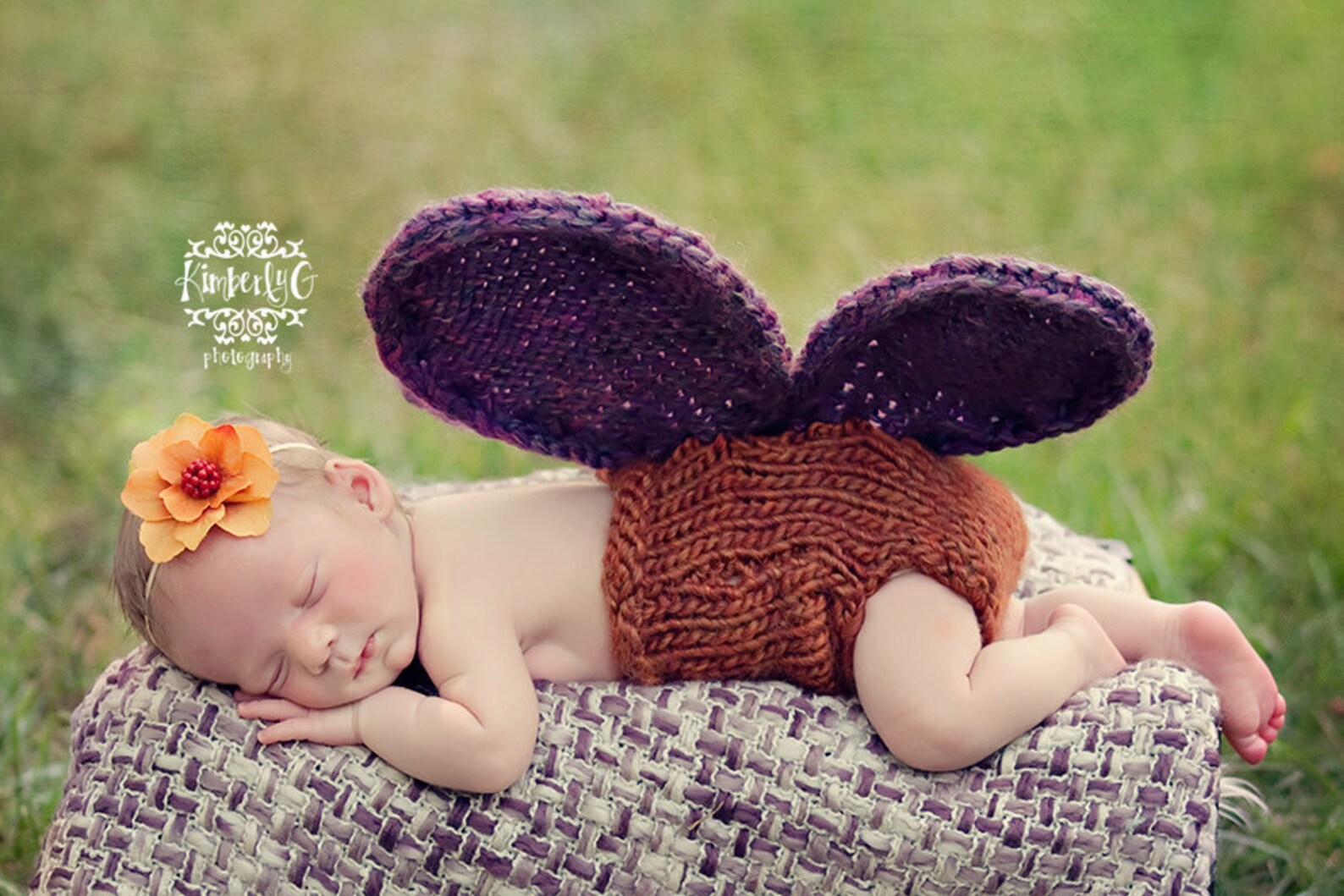 Knit Butterfly Pattern - Knit Baby Photo Prop Pattern - Newborn Baby ...