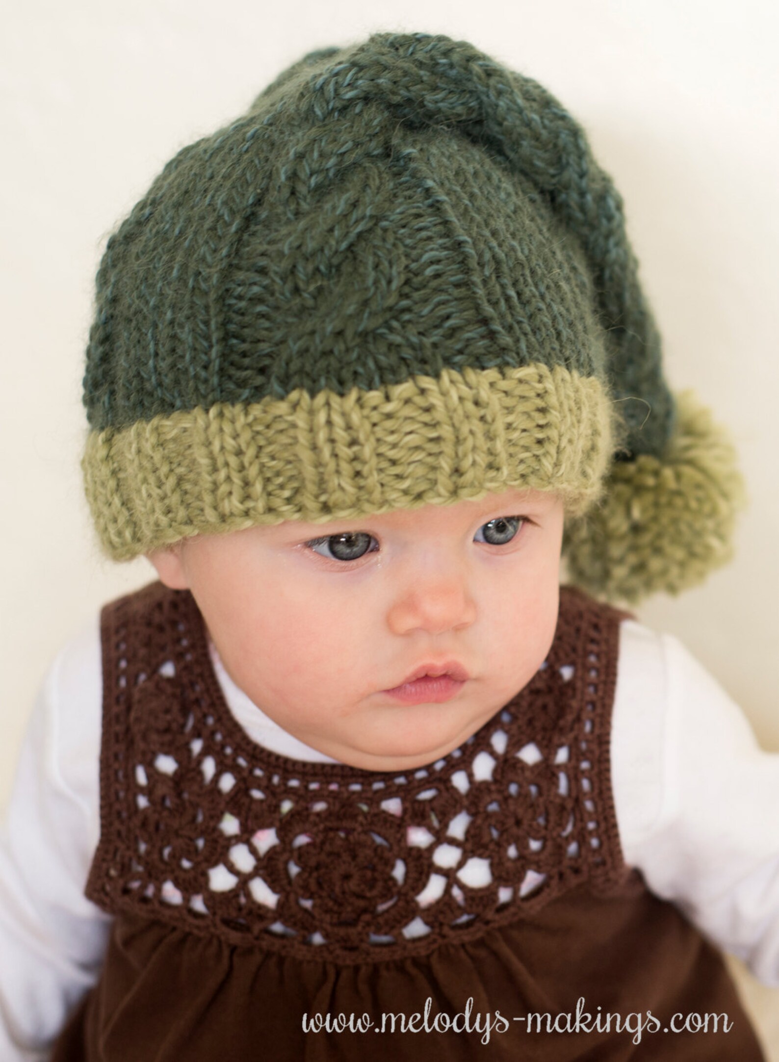 Stocking Cap Knitting Pattern - Stocking Hat Pattern - Baby Stocking ...