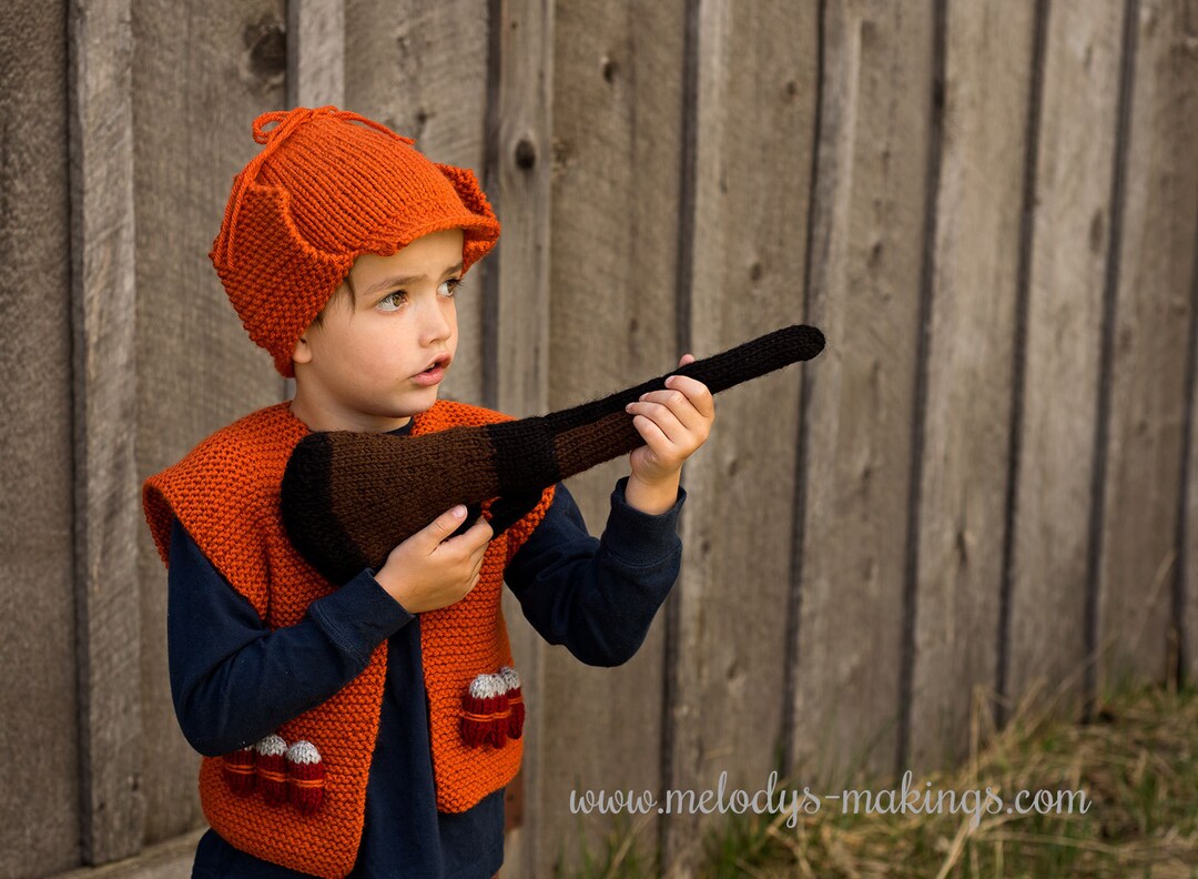 Hunting Vest Knitting Pattern ~ Knit Hunting Pattern ~ Hunter Costume ...