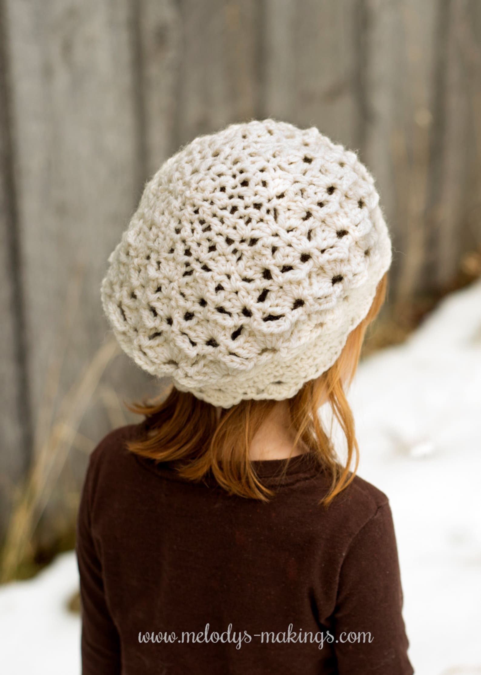Slouchy Hat Crochet Pattern Crochet Girl Hat Pattern | Etsy