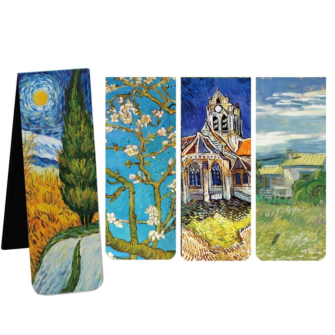 Van Gogh Magnetic Bookmark Set: Art Lover Gift, Reading Accessories - Etsy