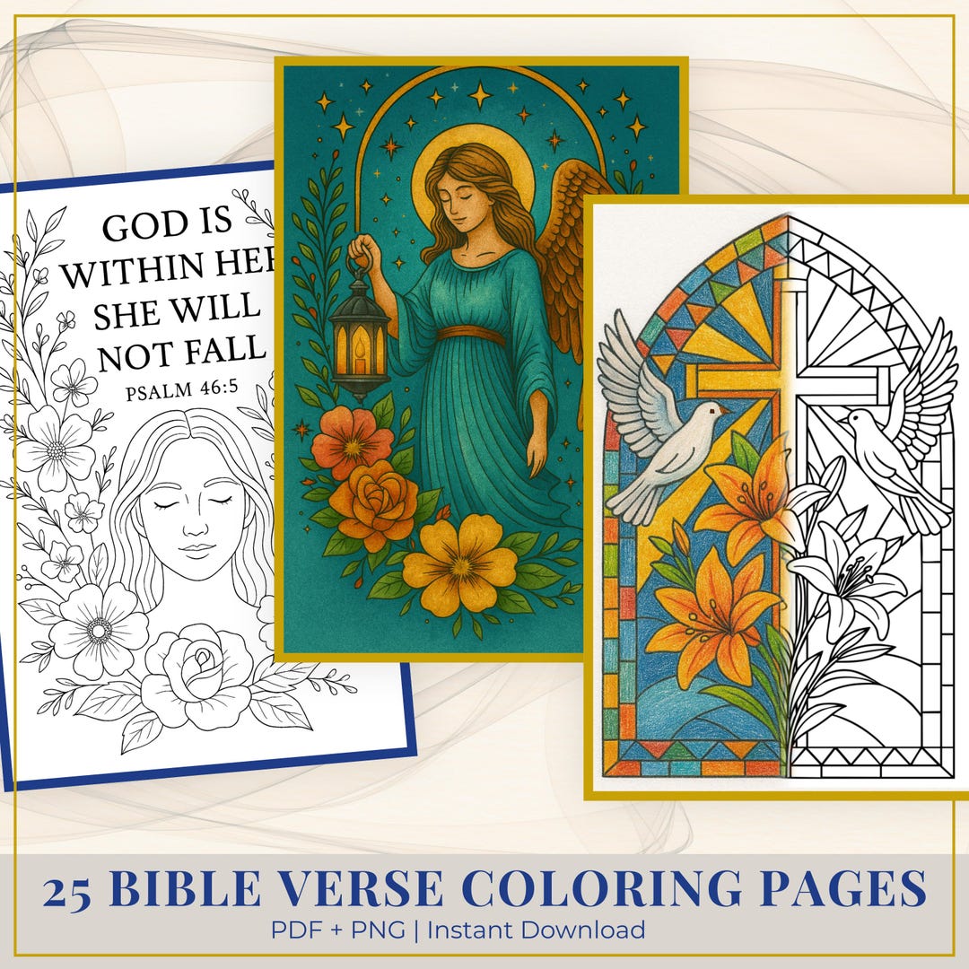 25 Bible Verse Coloring Pages for Adults | Christian Printable Coloring ...