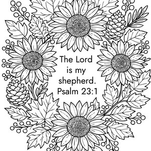 Autumn Bible Verse Coloring Pages | Christian Fall Scripture Printable ...
