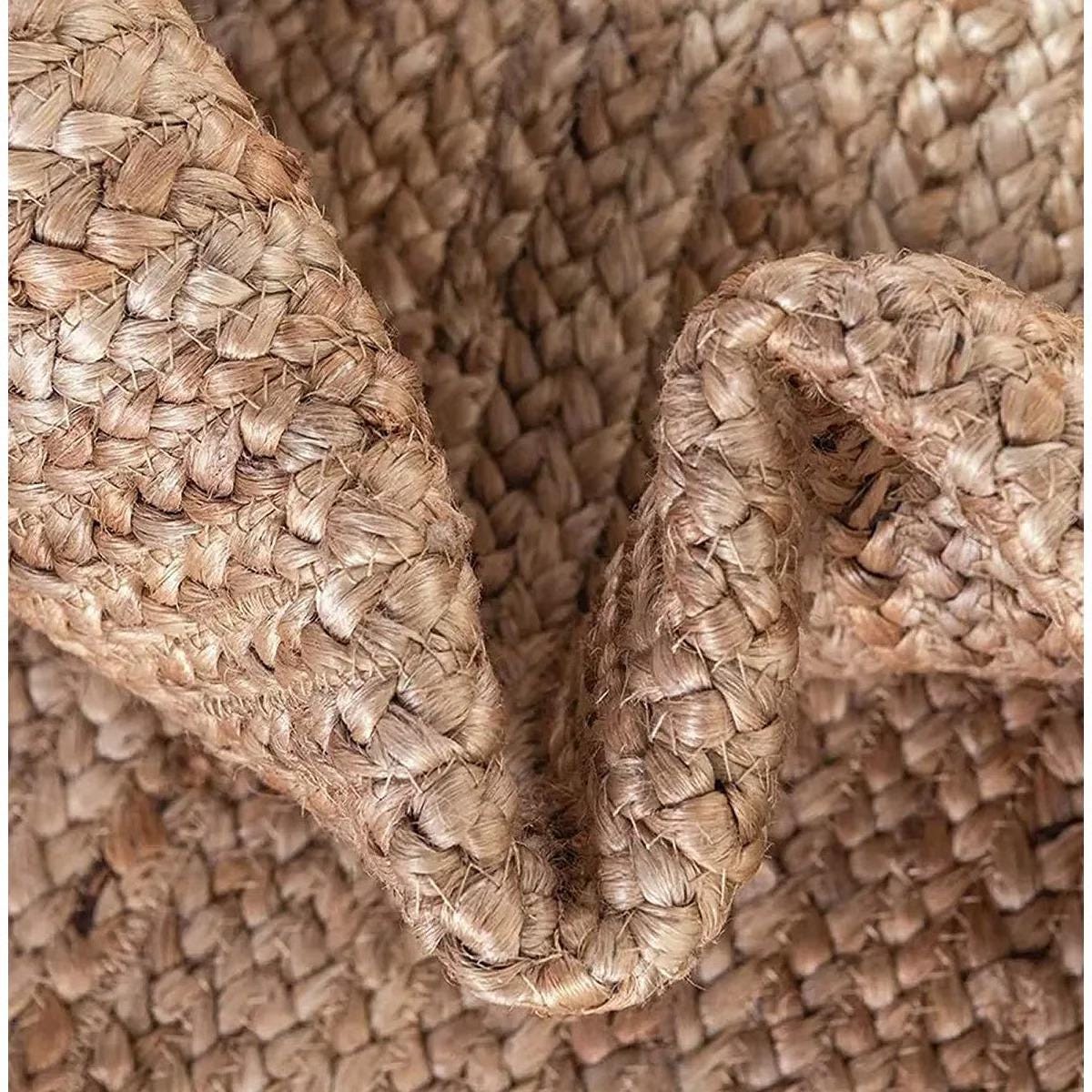 Natural Jute Rug Jute Braided Rug 8X10 Bohemian Jute Rug Rectangular ...