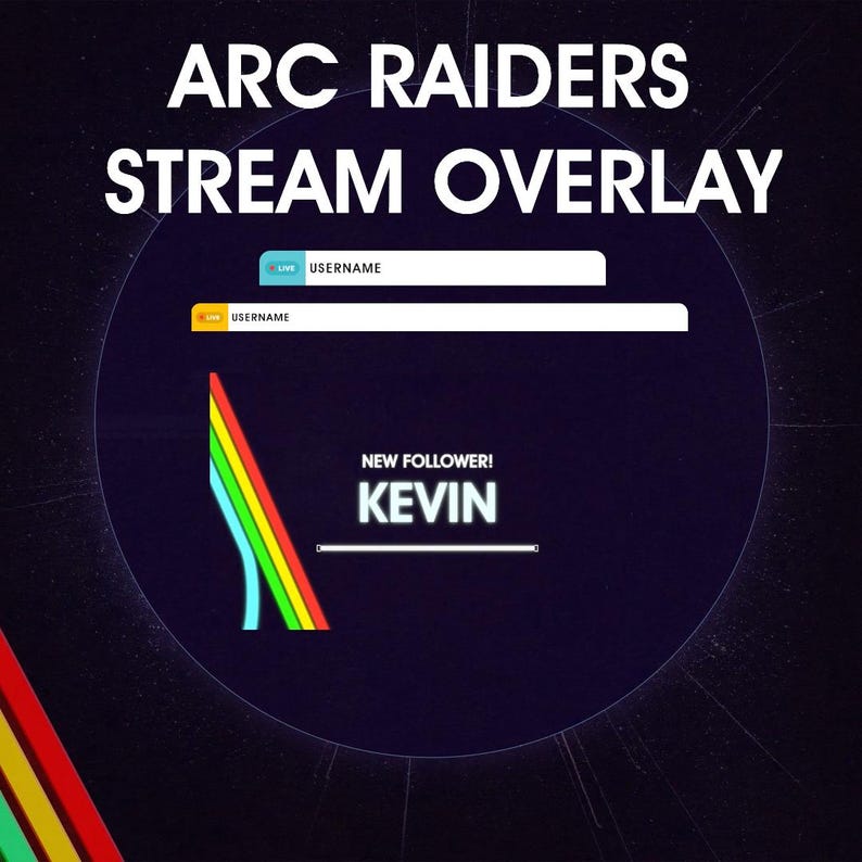 Arc Raiders Animated Stream Package, Futuristic Sci-fi Twitch Alerts ...