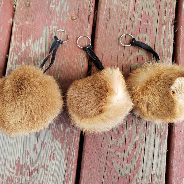 Fur Ball Keychain - Etsy