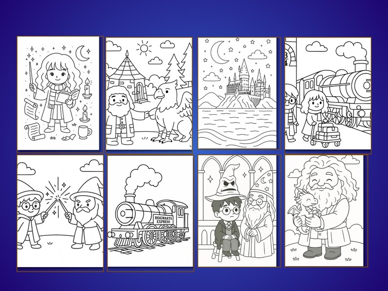 Harry Coloring Pages – Printable Kids Activity - Etsy