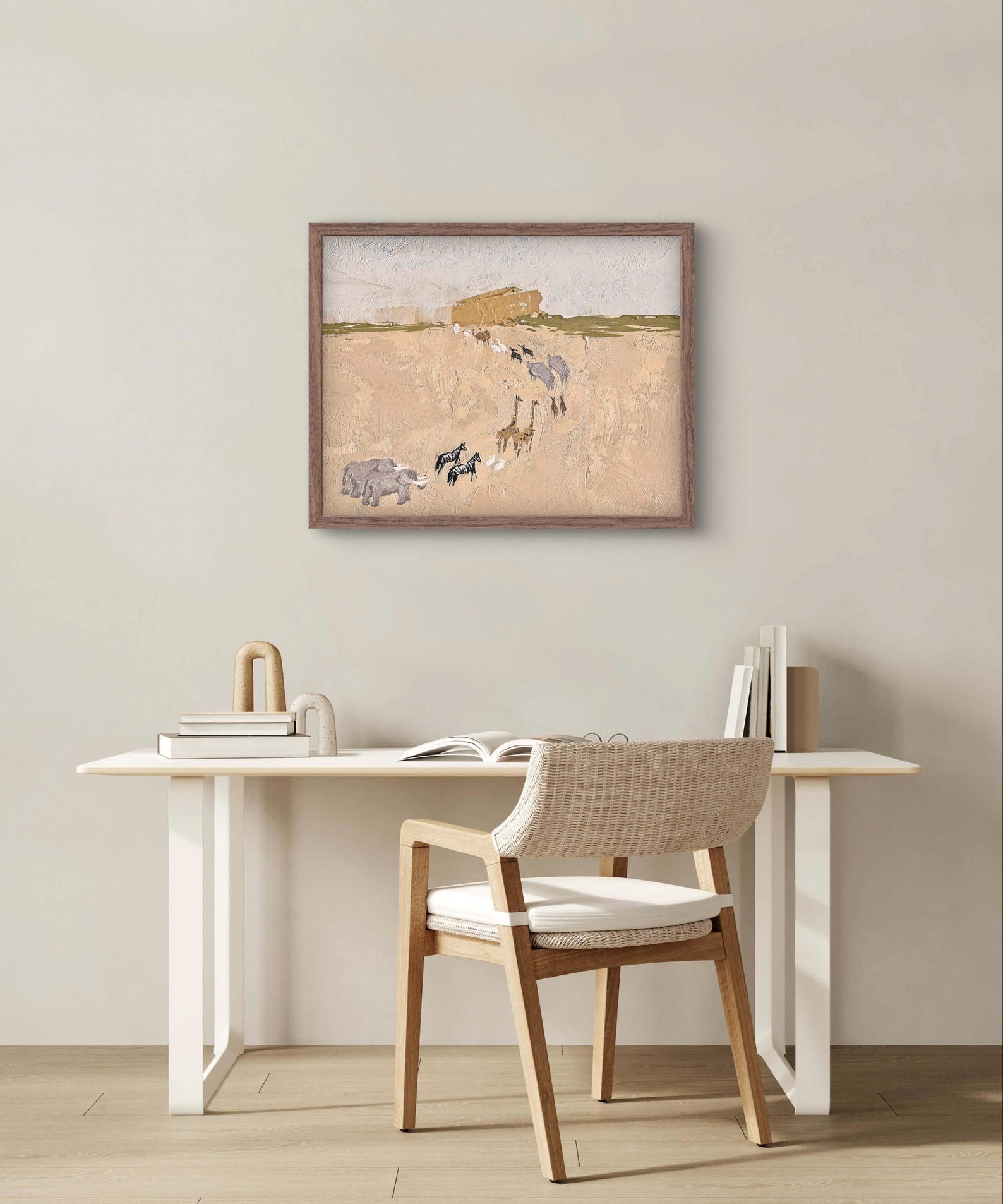 Noah's Ark Print: Christian Bible Story Art (digital Download - Etsy