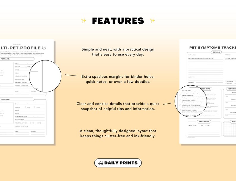 Pet Sitter Care Guide: Minimalist Instructions, Logs & Notes (printable ...