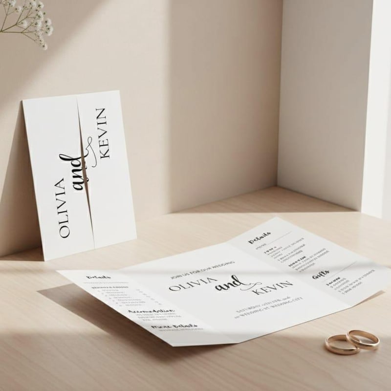 Typography Wedding Invitations - Etsy