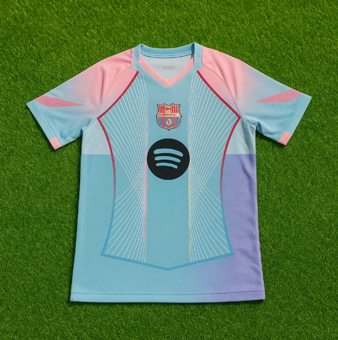 Blue Barça Jersey 2025/26,concept Fan Kit for Kids & Adults,football ...