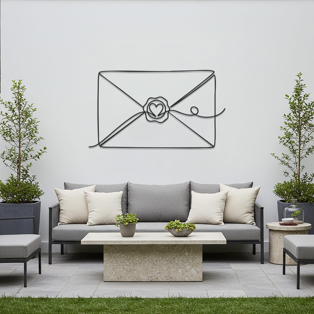 Love Letter Wall Art,romantic Envelope Wall Decor With Heart Seal for ...