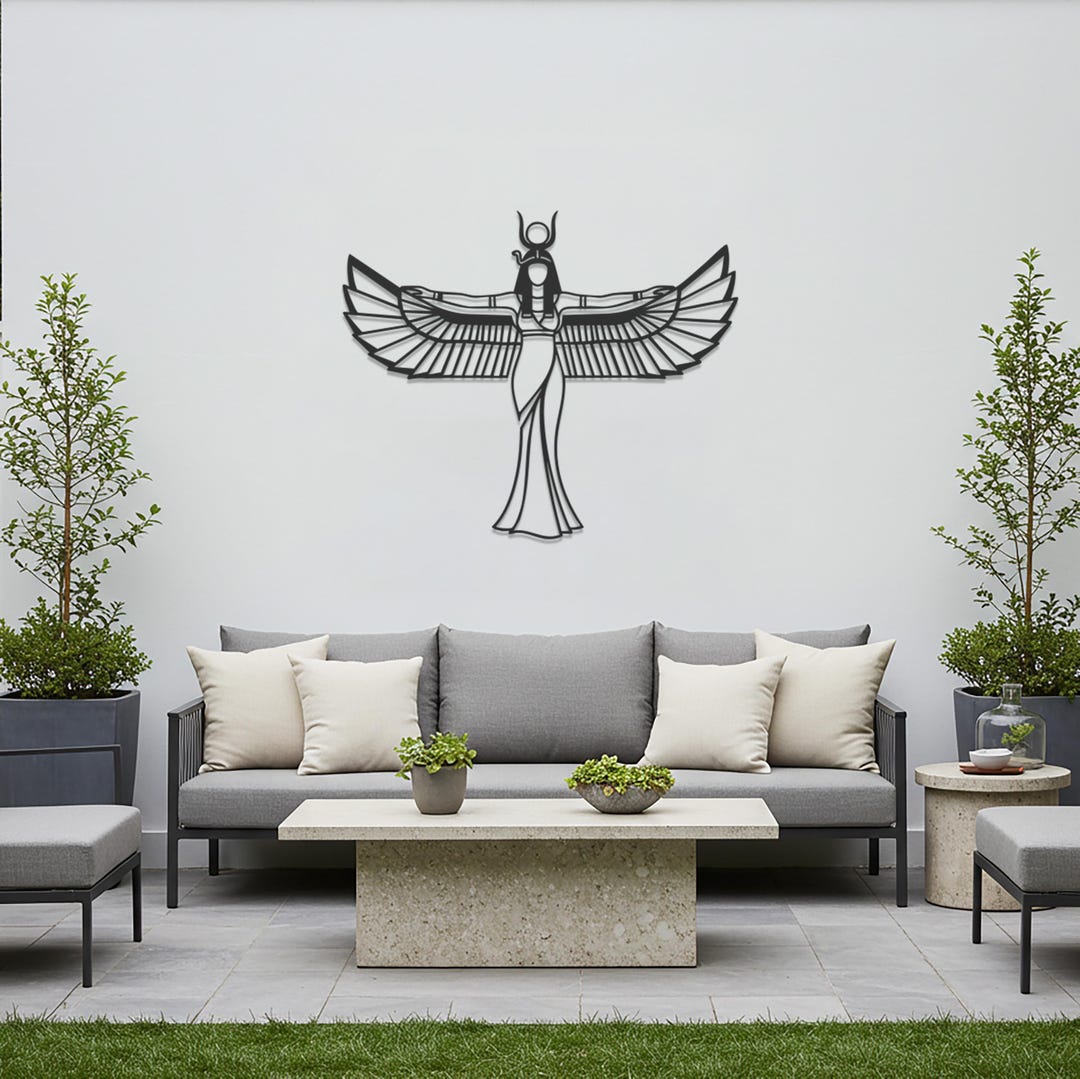 Egyptian Goddes Metal Wall Art,ancient Mythology Home Decor for Living ...