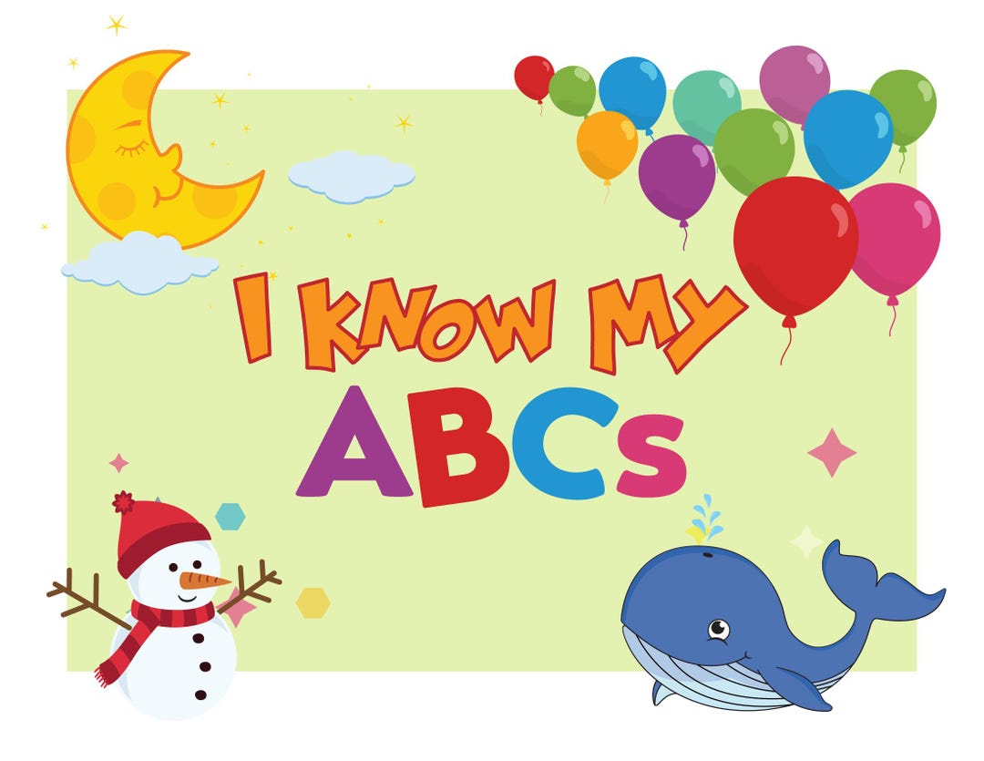 I Know My Abcs: Alphabet Book for Kids - Etsy