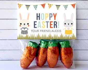 Easter Bunny Kisses Printable Bag Topper - Etsy