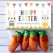 Hoppy Easter Treat Bag Topper - Kids Easter Party Favors - Easter Bunny ...