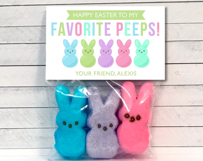 Easter Treat Bag Topper - Easter Printable - My Favorite Peeps ...
