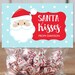 Santa Kisses Topper // Custom// Instant Download // Editable ...