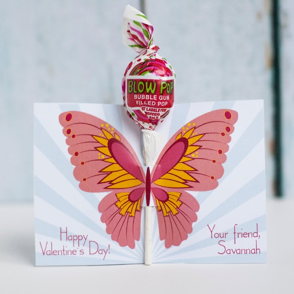 Butterfly Valentine - Etsy
