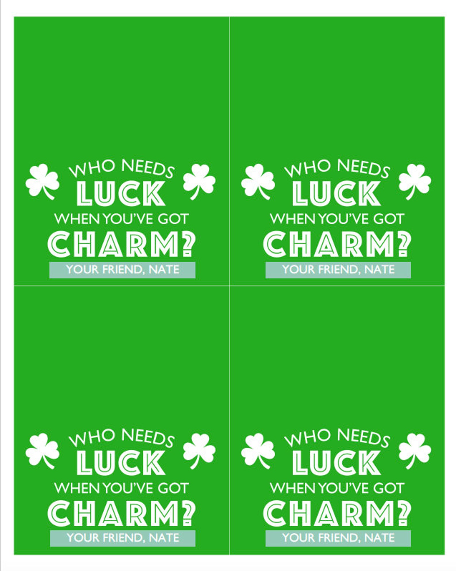 St. Patrick's Day Cereal Treat Bag Topper Lucky Charms - Etsy