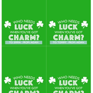 St. Patrick's Day Cereal Treat Bag Topper - Lucky Charms Treat Bag - St ...