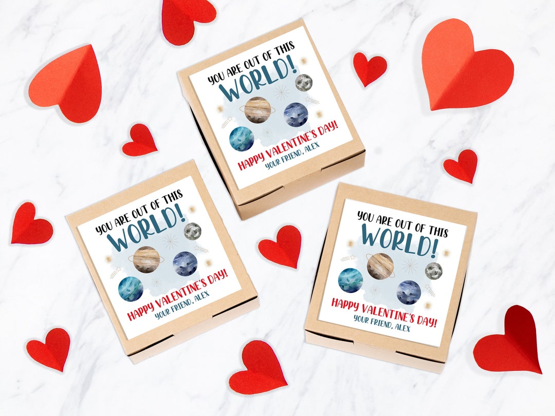 Printable Valentine Card For Kids Out Of This World Valentine s Day