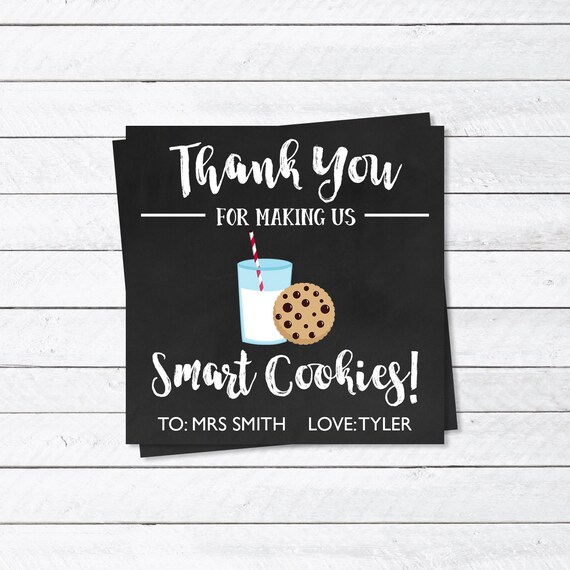 Smart Cookies Teacher Appreciation Tag - Teacher Appreciation Week ...