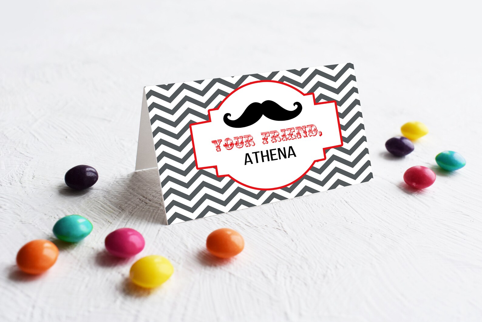 Printable Mustache Valentine Card - Mustache Valentine Treat Bag Topper ...