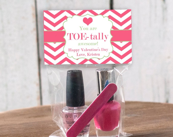Nail Polish Valentine Printable Valentines for Teachers Teen Valentines ...