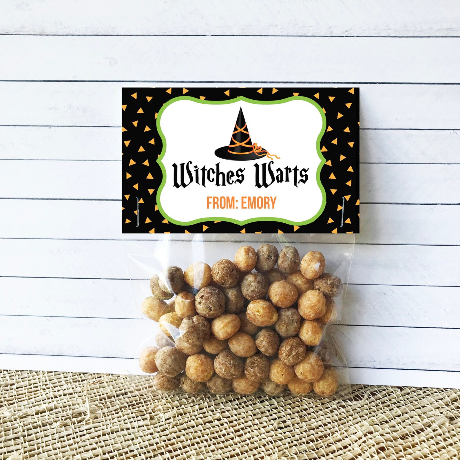 Halloween Witches Warts Treat Bag Topper Printable// Instant | Etsy