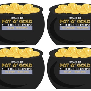 Pot of Gold Treat Bag St. Patrick's Day Treat Bag St. Patrick's Day ...