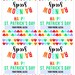 Rainbow Seeds Treat Bag Topper St. Patrick's Day Printable St. Patrick ...