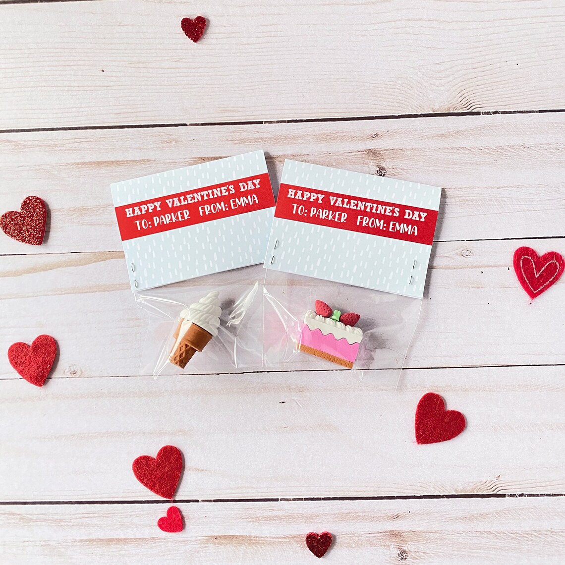 Printable Valentine Card - Eraser Valentine- Printable and Editable ...