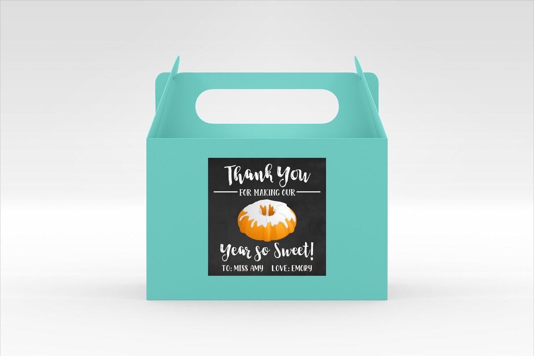 Teacher Appreciation Card Bundt Cake Teacher Appreciation Tag Teacher ...