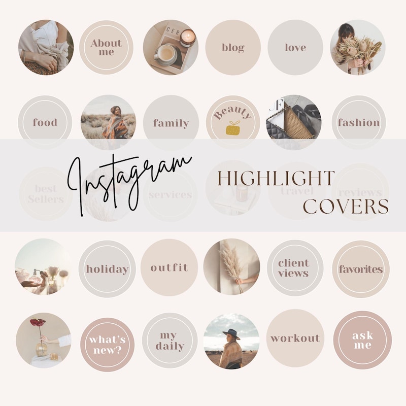 Aesthetic Highlight Cover - Etsy