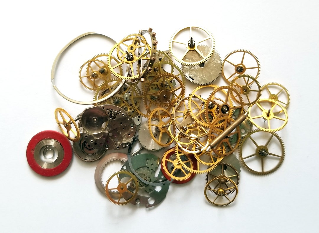 Pocket Watch Parts - Small Sample Lot of Steampunk Watch Gears, Wheels ...