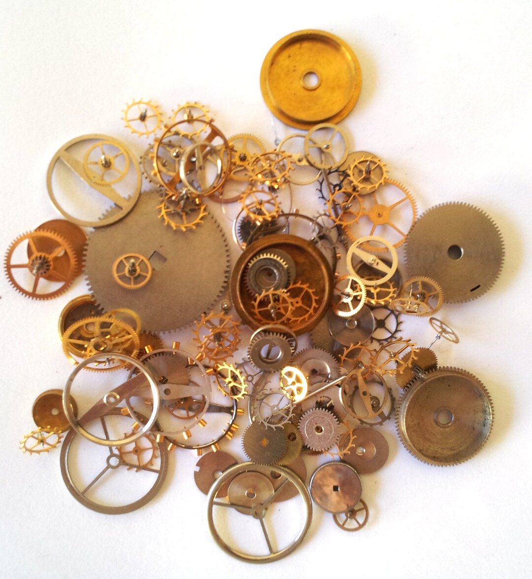 100 GEARS, Cogs & WHEELS Only Steampunk Watch Parts, Steampunk Watch ...